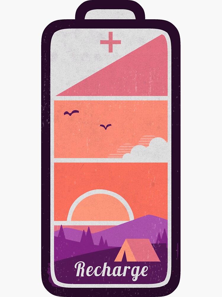 "Recharge" Sticker for Sale by The-Child | Redbubble