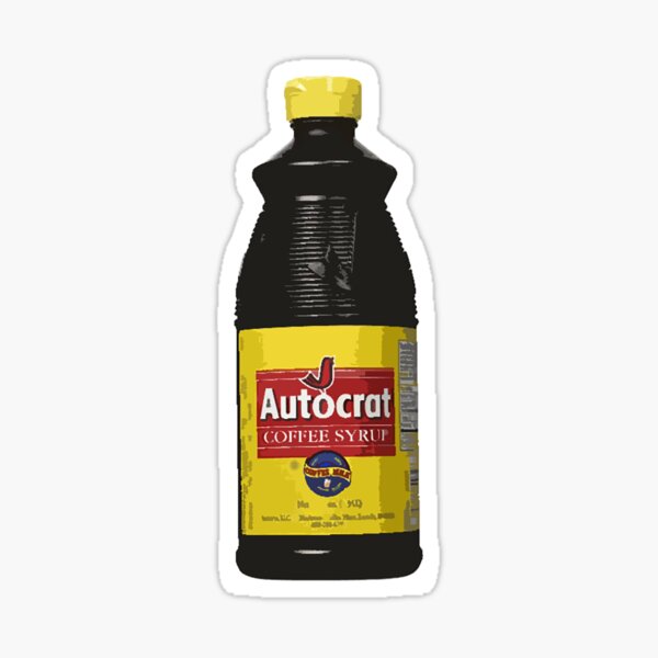 "Sketched Autocrat Coffee Syrup" Sticker for Sale by saschultz | Redbubble