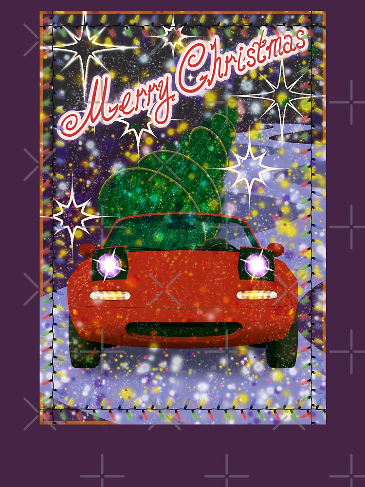 "Merry Christmas Miata NA Greeting Card " T-shirt for Sale by GiorgioN ...