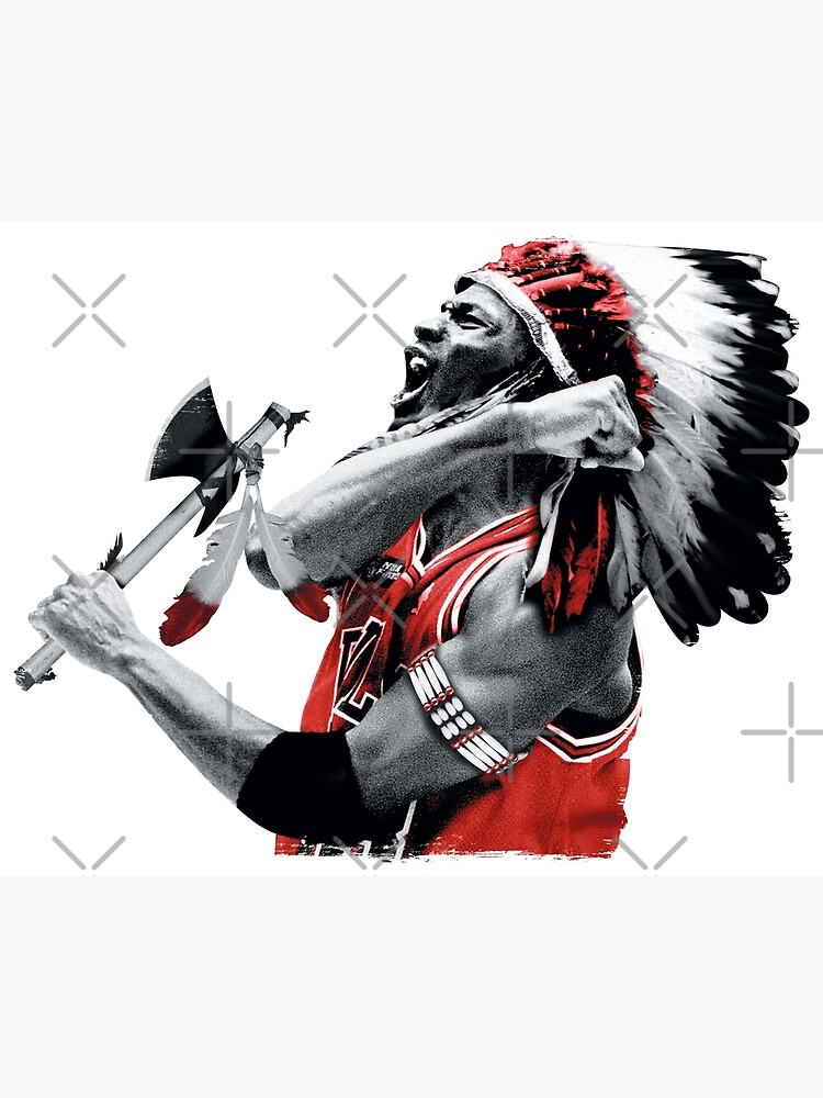 "Michael Jordan Indian Apache Bulls" Poster by metaminas | Redbubble