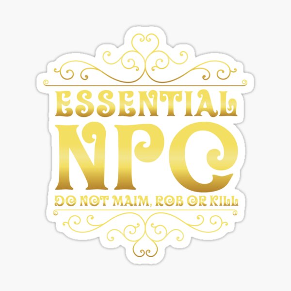 "DnD Essential NPC funny RPG" Sticker by WorldOfTeesUSA | Redbubble