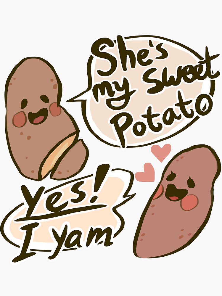 "Sweet Potato" Sticker for Sale by megtalgearsalad | Redbubble