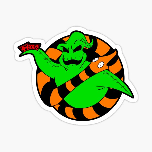 "Oggie Boogiebusters (Green)" Sticker for Sale by robotghost | Redbubble