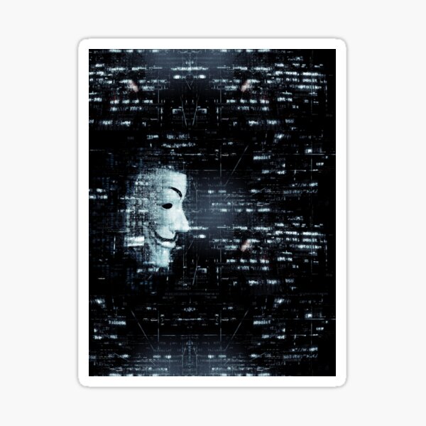 "Anonymous" Sticker for Sale by Lavir | Redbubble