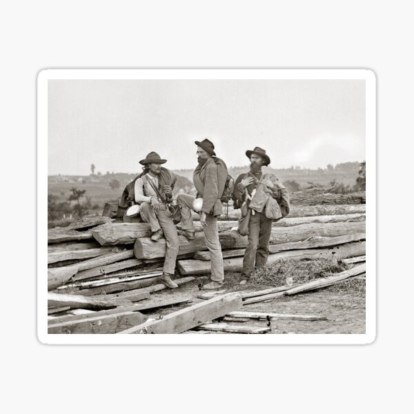 "Confederates at Gettysburg, 1863. Vintage Photo" Sticker for Sale by ...