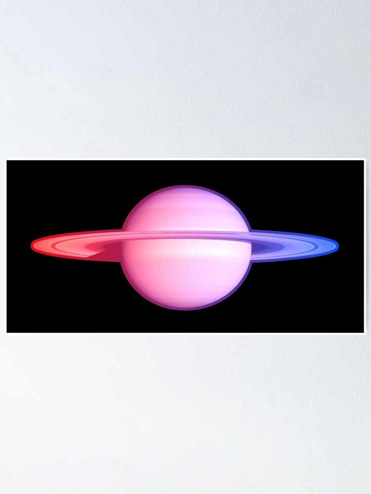 "Faded Saturn" Poster by Yseey | Redbubble