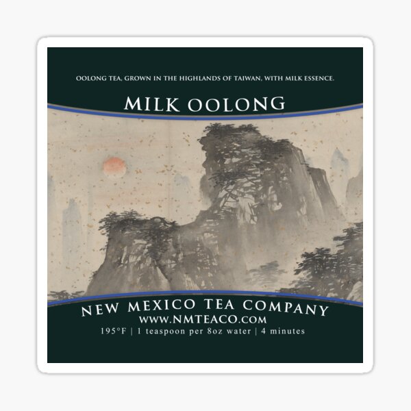 "Milk Oolong" Sticker for Sale by NMTeaCo | Redbubble
