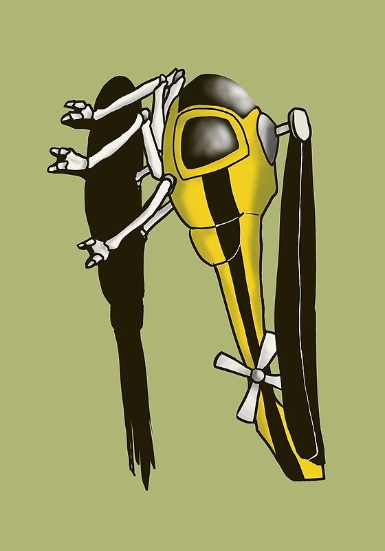 "Living Machine Helicopter Fly" by Lawkbutt | Redbubble