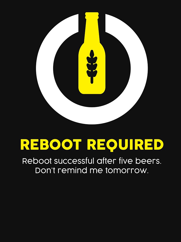 "Reboot Required" T-shirt by orangeartista | Redbubble