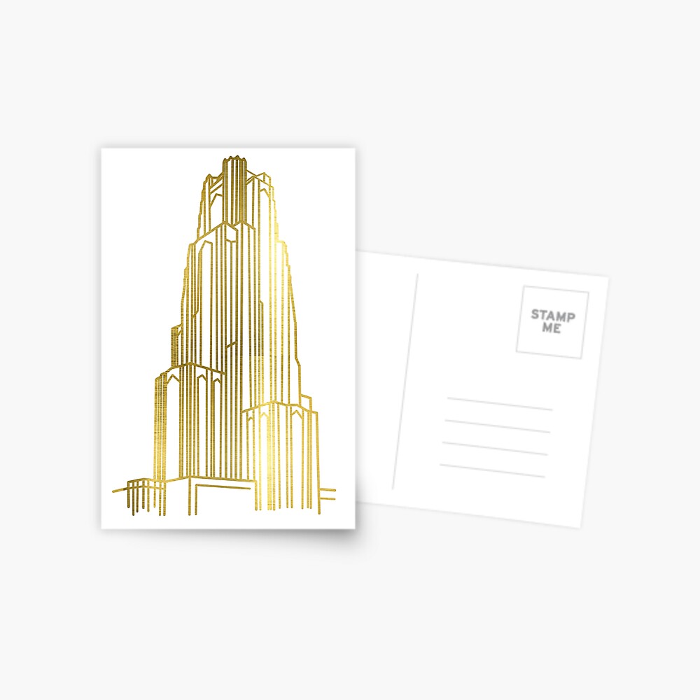 "Gold Cathedral of Learning" Sticker for Sale by colorful-kitten ...