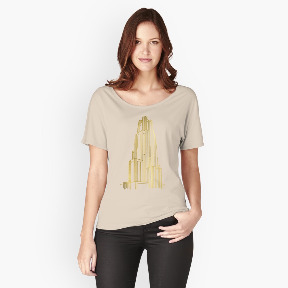 "Gold Cathedral of Learning" Sticker for Sale by colorful-kitten ...