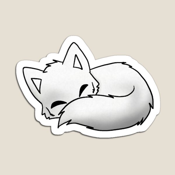 "Cute Arctic Fox" Magnet for Sale by NoirFaux | Redbubble