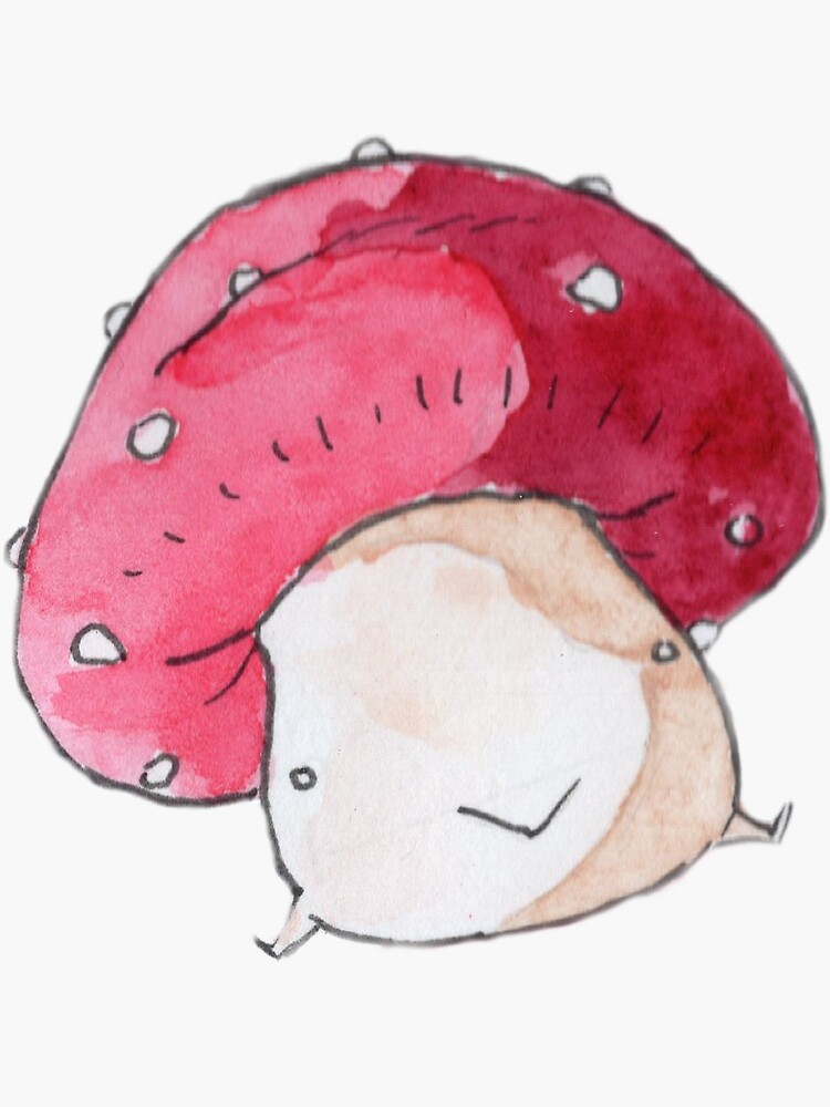 "Happy mushum" Sticker for Sale by RobApelian | Redbubble