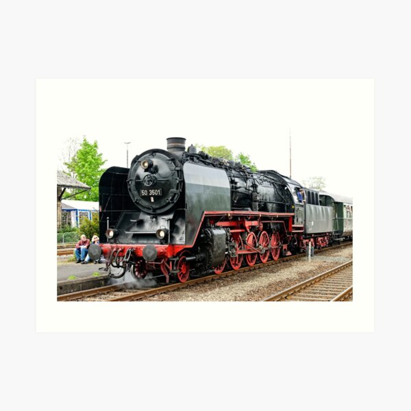 "German class 50 steam locomotive, Franconia, Germany. 2010" Art Print ...