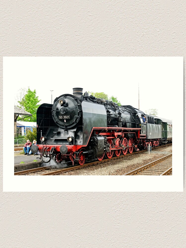 "German class 50 steam locomotive, Franconia, Germany. 2010" Art Print ...