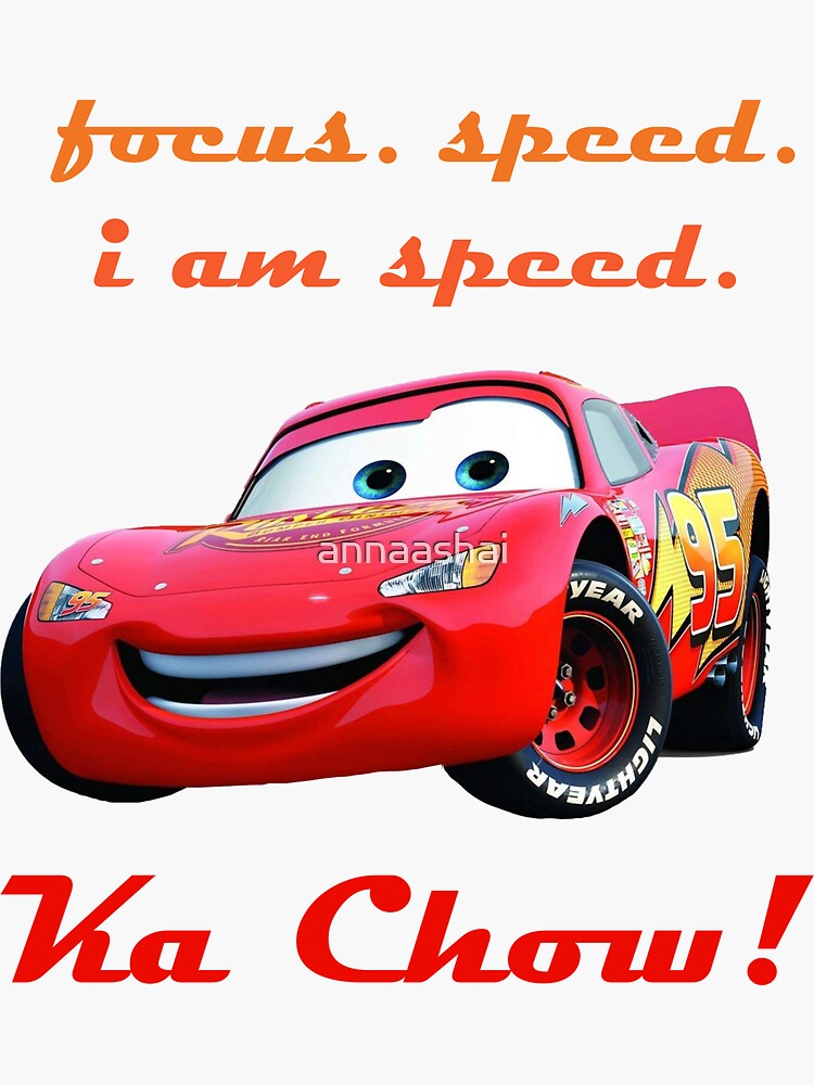 "KA CHOW!" Sticker by annaashai | Redbubble