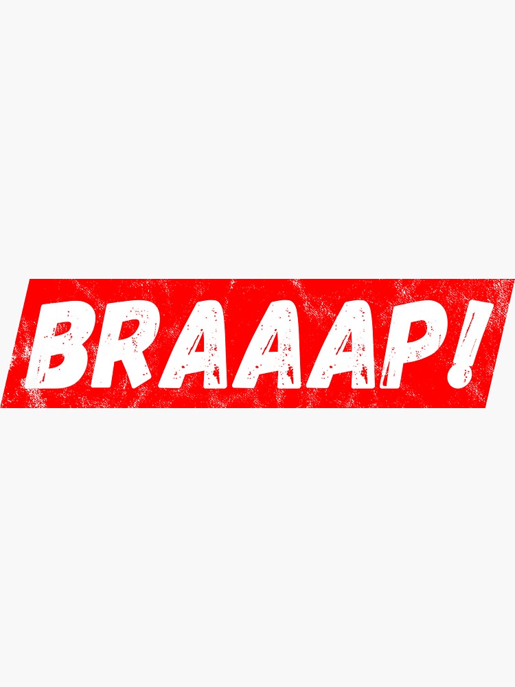 Sticker « Braap! - cadeau moto Enduro », par DVIS | Redbubble