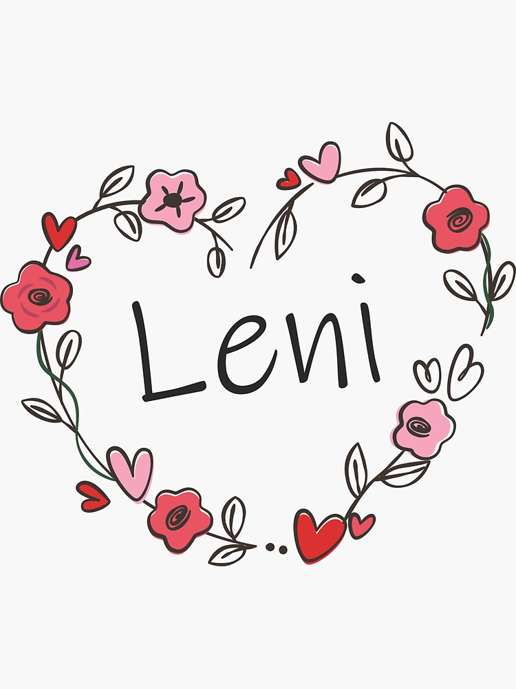 "Leni" Sticker for Sale by oleo79 | Redbubble