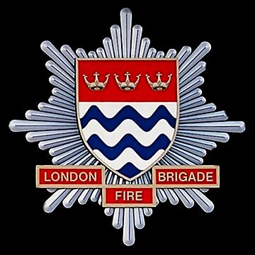 "London Fire Brigade" Sticker for Sale by skanner30 | Redbubble
