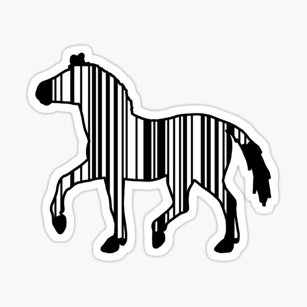 "Zebra barcode" Sticker for Sale by jajofo | Redbubble