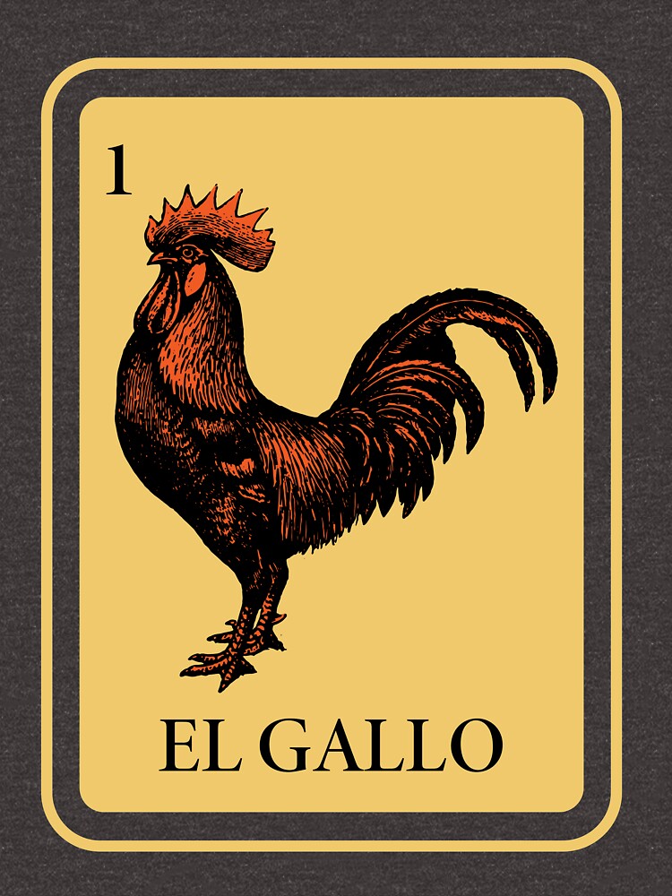 "Mexican El Gallo Loteria Shirt I traditional" T-shirt for Sale by ...