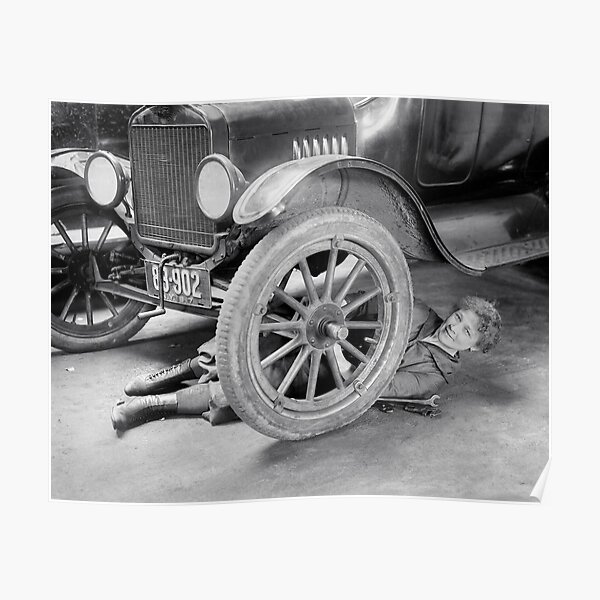 "Lady Mechanic, 1920. Vintage Photo" Poster for Sale by historyphoto ...