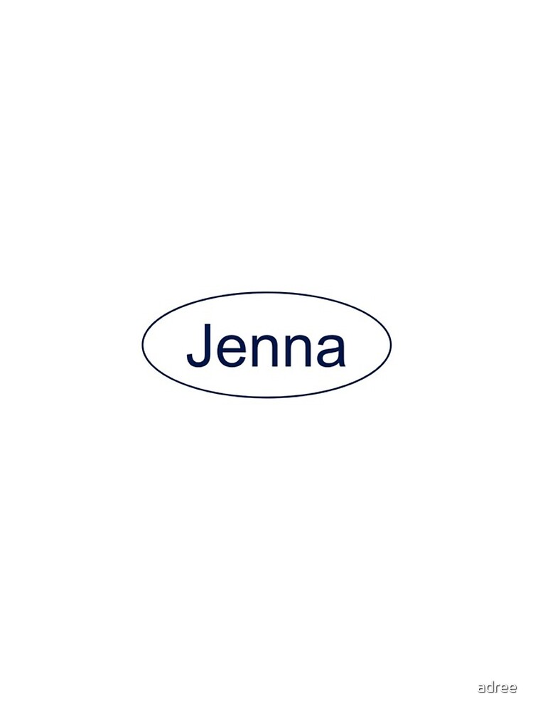 "Jenna Name Tag" iPhone Case for Sale by adree | Redbubble