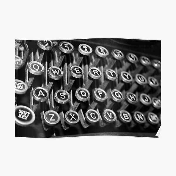"Full QWERTY Keyboard " Poster by RichImage | Redbubble