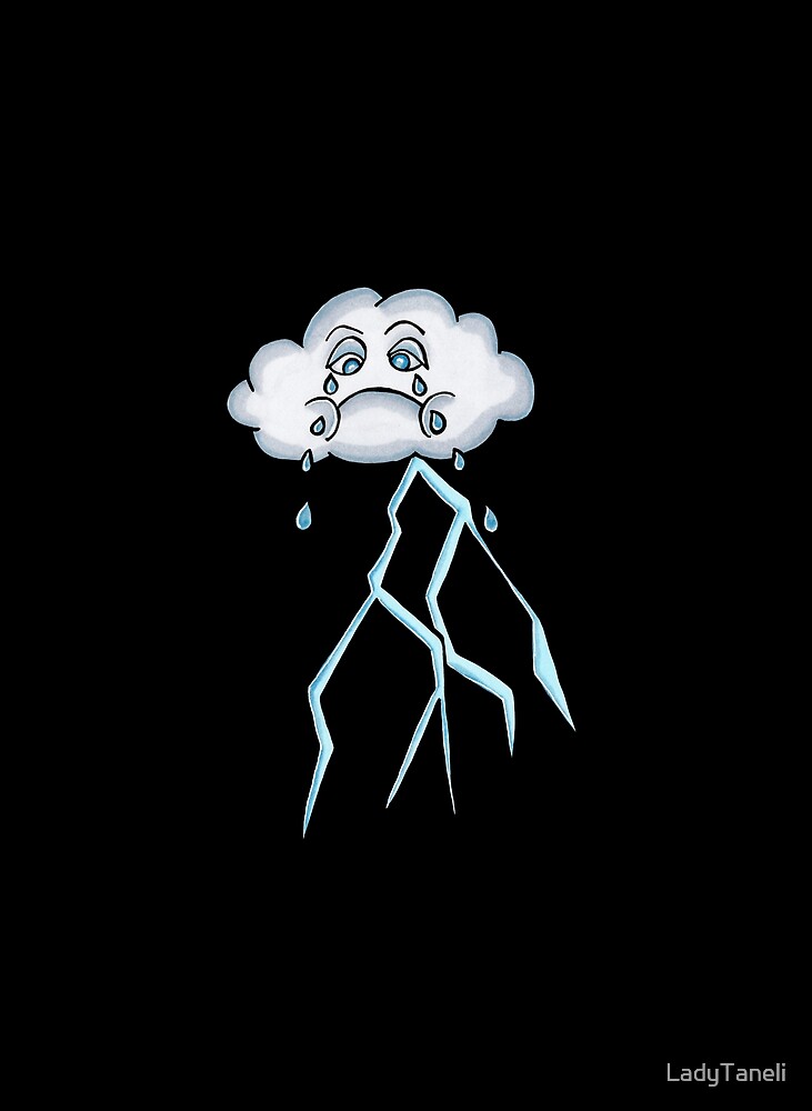 "Sad Thunder Lightning Cloud" by LadyTaneli | Redbubble