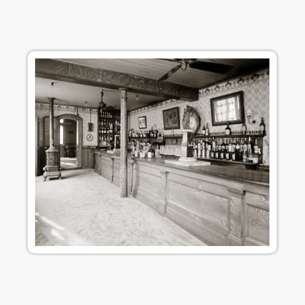 "New Orleans Absinthe Room, 1906. Vintage Photo" Sticker for Sale by ...