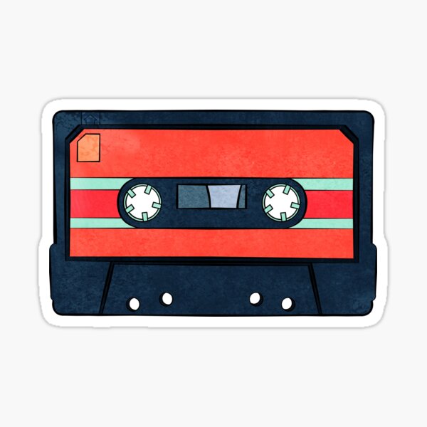 1980s Decal Laptop Decal Hippie Sticker Good Old Days Cassette Tape ...