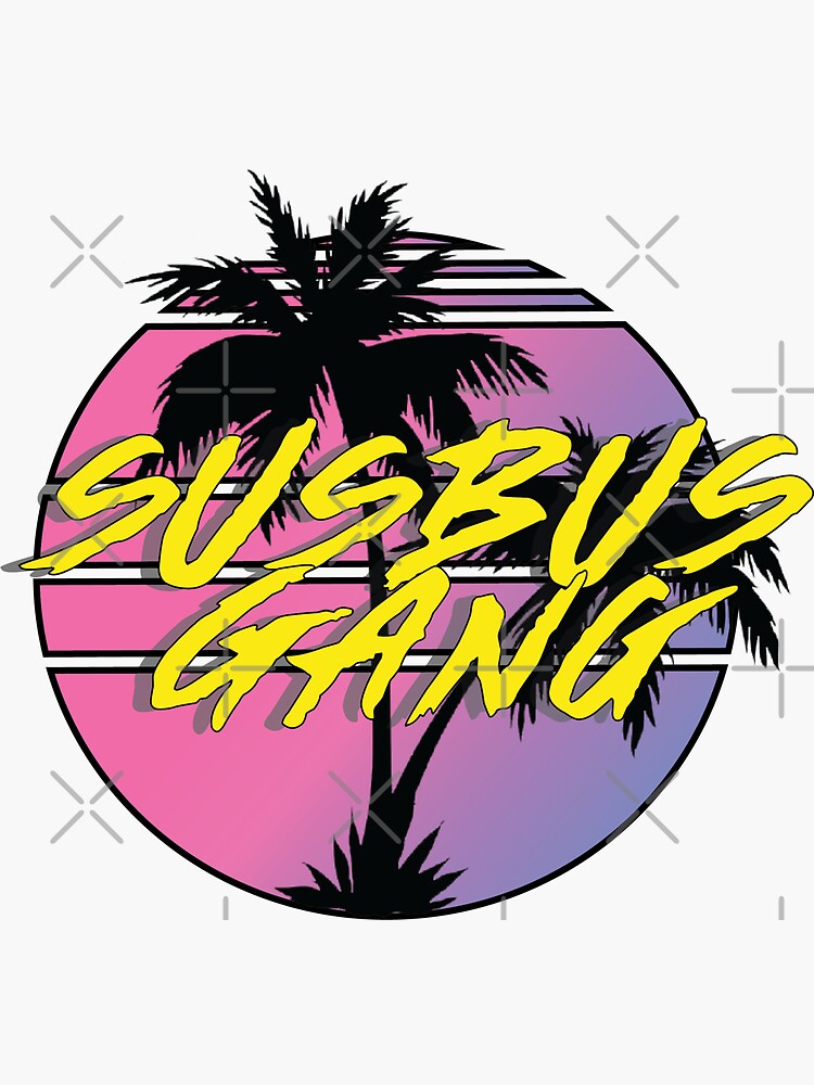 "Sus Bus Gang" Sticker for Sale by Thelio3 | Redbubble