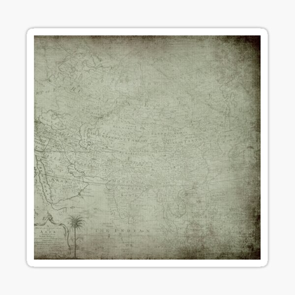 "Rustic Map" Sticker for Sale by ExplosiveA | Redbubble