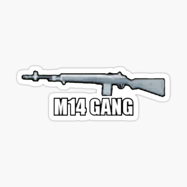 "M14 Gang" Sticker for Sale by PyrocynicalVEVO | Redbubble