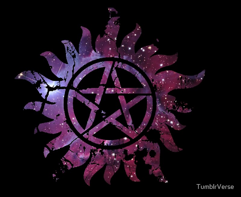Supernatural Anti Possession Galaxy Print Art Prints By Tumblrverse Redbubble