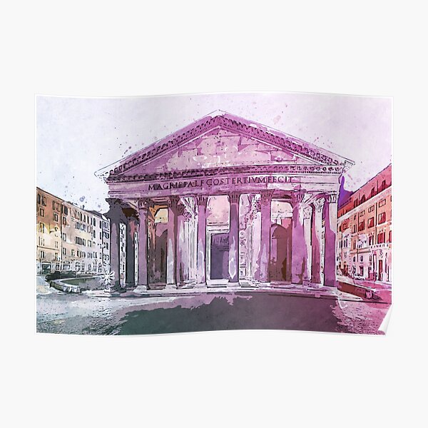 "The Roman Pantheon" Poster by ErianAndre | Redbubble