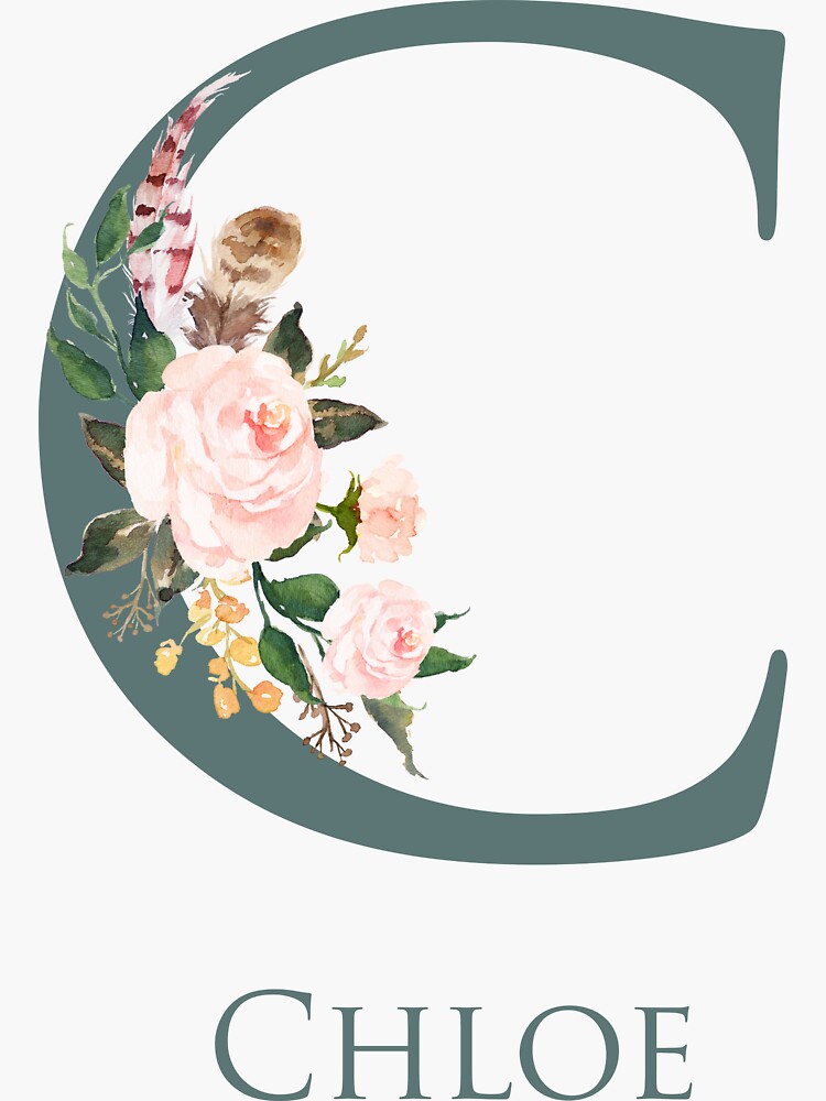 "Monogram C Chloe Name" Sticker for Sale by tanabe | Redbubble