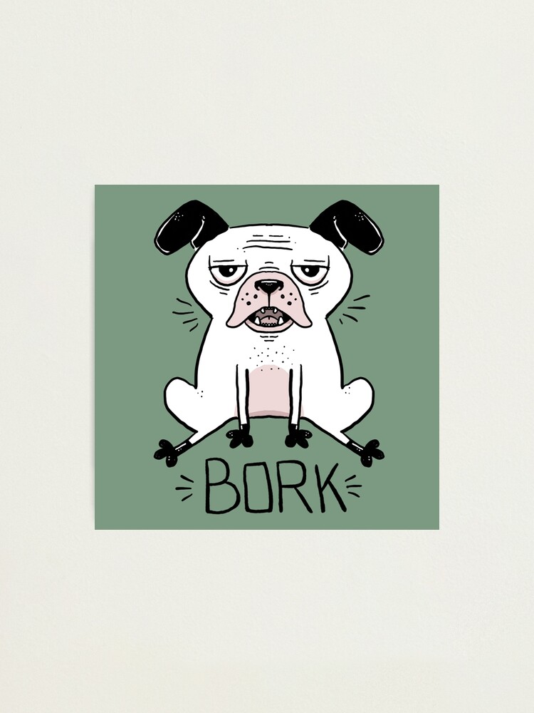 "Bork" Photographic Print for Sale by unihorse | Redbubble