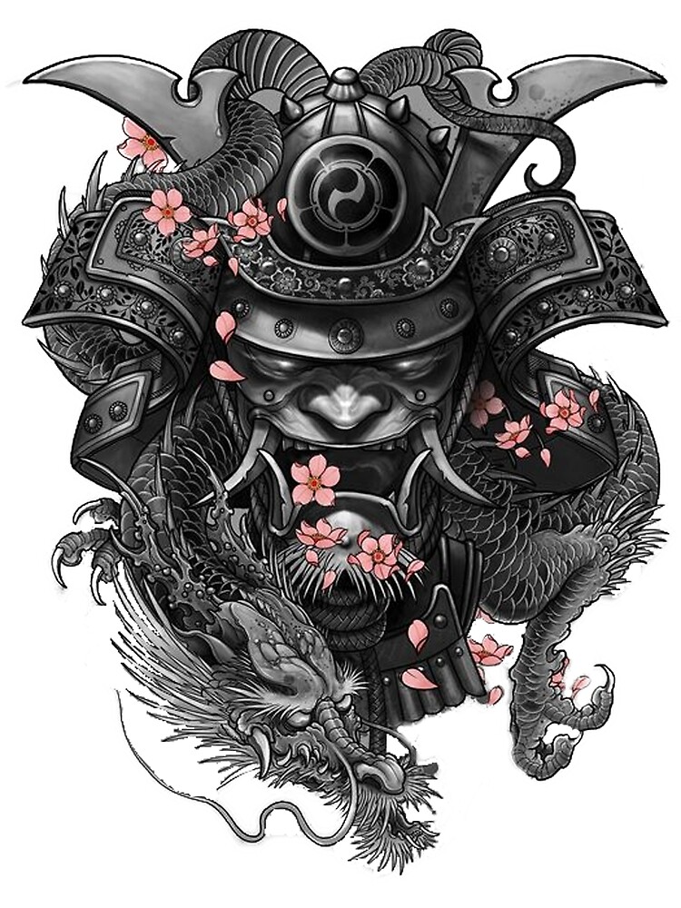 "Samurai helmet" Poster by DKDesings | Redbubble