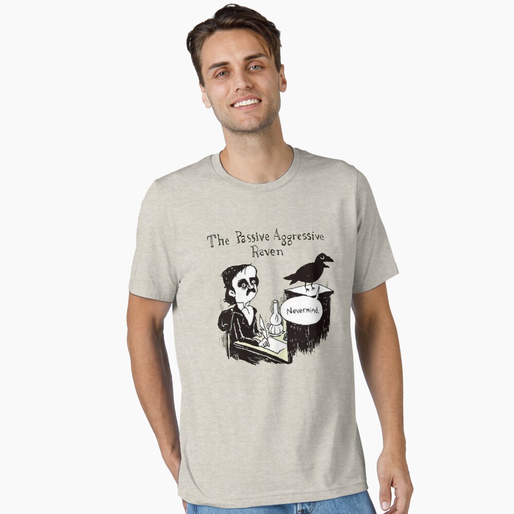 "PASSIVE AGGRESSIVE RAVEN" Greeting Card for Sale by HAUNTERSDEPOT ...