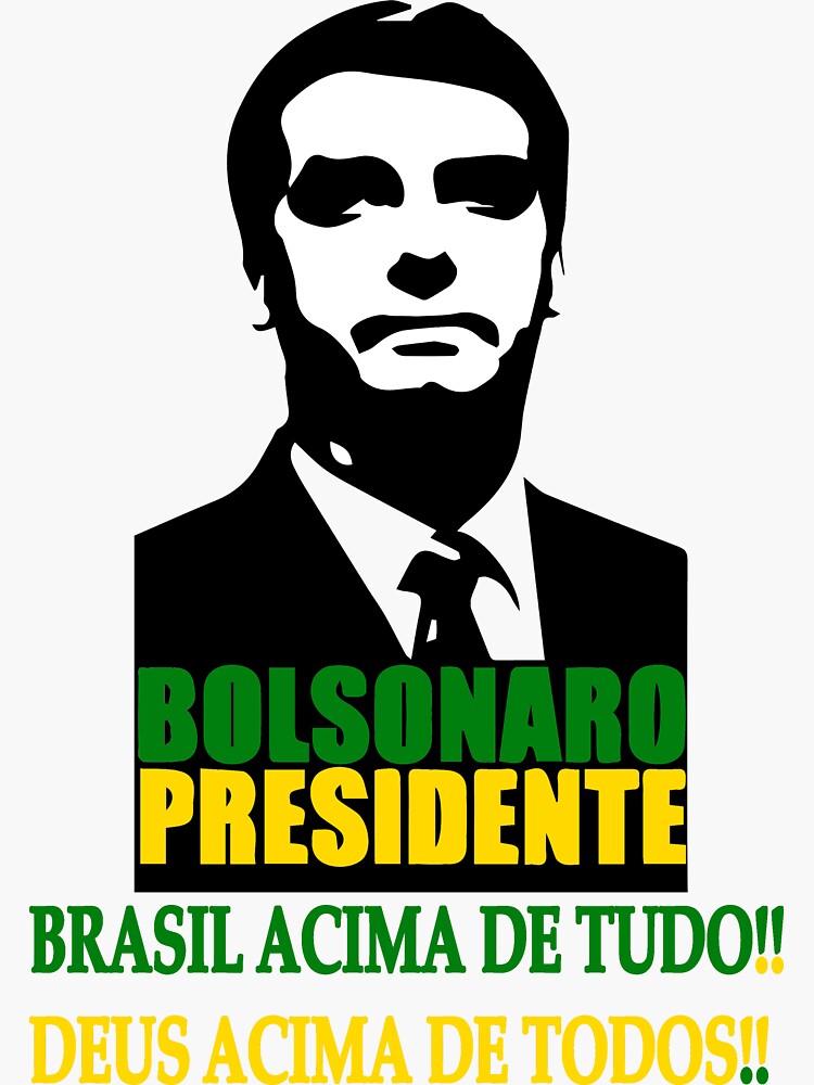 "Bolsonaro" Sticker for Sale by danielog199 | Redbubble