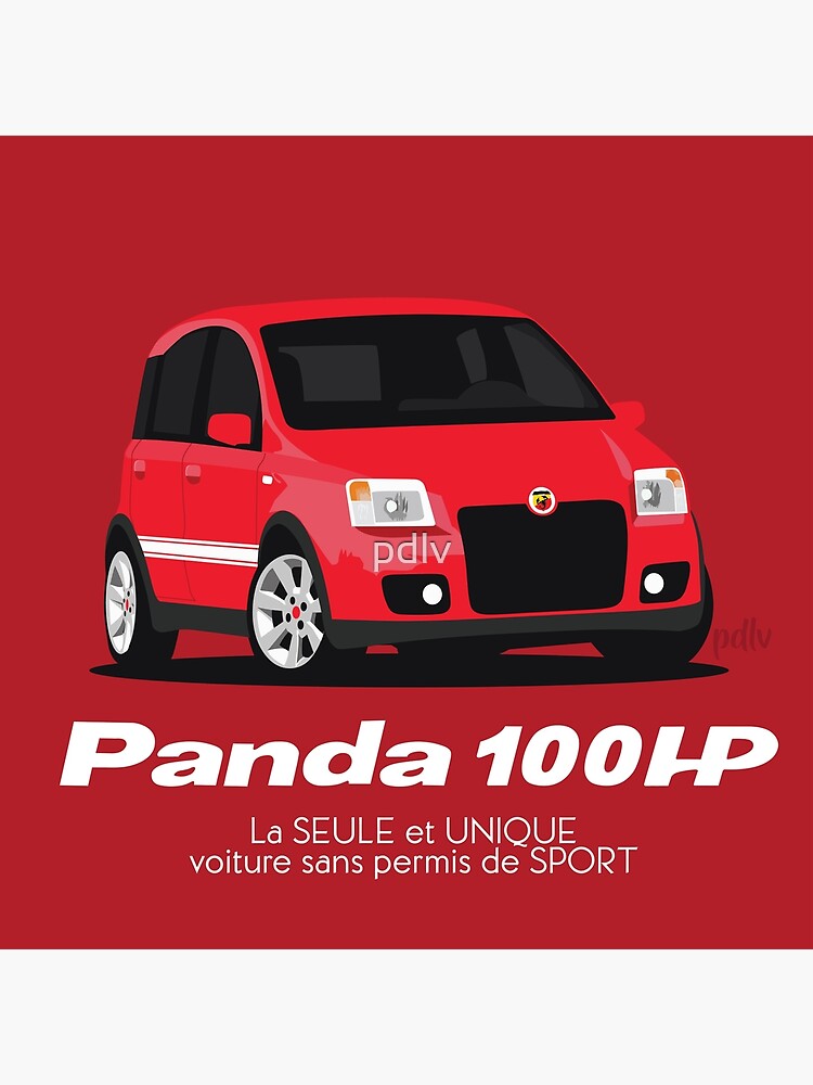 "Fiat Panda 100HP Red" Poster by pdlv | Redbubble