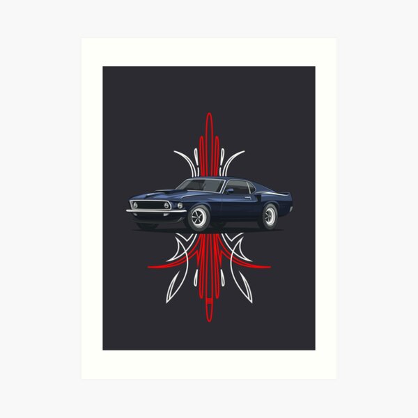 "Ford Mustang Boss 429" Art Print for Sale by dmaryashin | Redbubble