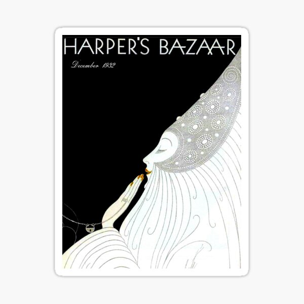 "HARPERS BAZAAR : Vintage 1932 Magazine Advertising Print" Sticker for ...