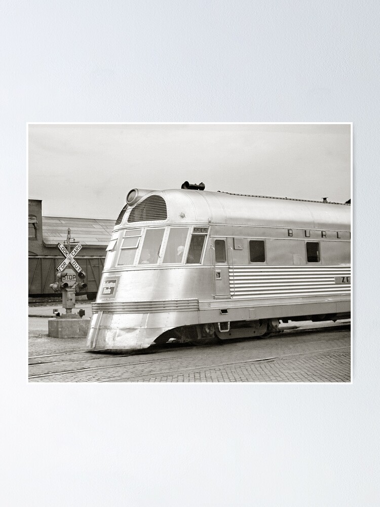 "Zephyr Streamlined Train, 1939. Vintage Photo" Poster for Sale by ...