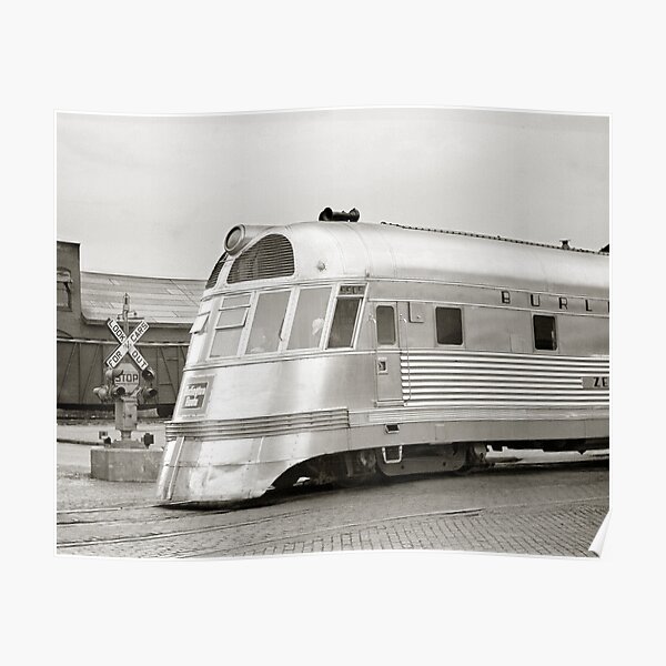 "Zephyr Streamlined Train, 1939. Vintage Photo" Poster for Sale by ...