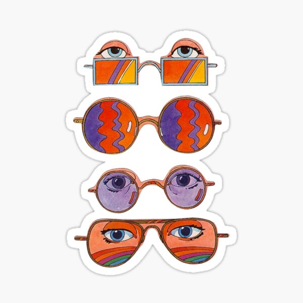 Eye Glasses Stickers Redbubble