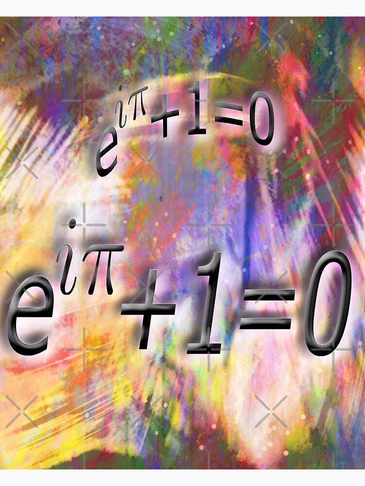 "Euler Identity meets DigiArt" Poster for Sale by GePadeSign | Redbubble