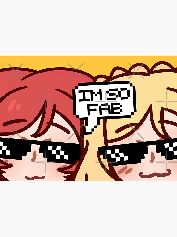 "So fab" Sticker for Sale by nyamaguchis | Redbubble