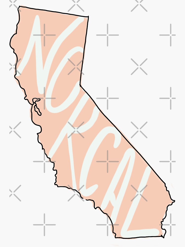 "NorCal Peach Sticker" Sticker for Sale by lindsayyt8 | Redbubble